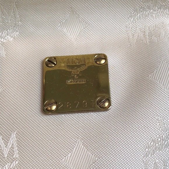 MCM | Bags | Mcm Cream Purse With Gold Details | Poshmark